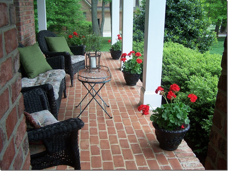 Pickles and Cheese: Geraniums on the Front Porch